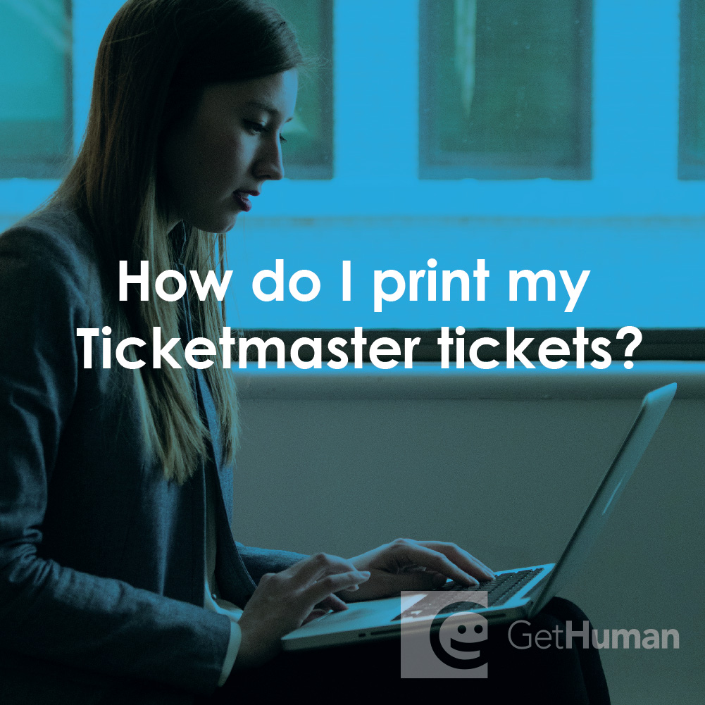 How Do I Print My Ticketmaster Tickets 